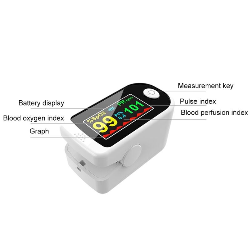 Digital Pulse Oximeter LED Oximetro blood oxygen H... – Vicedeal