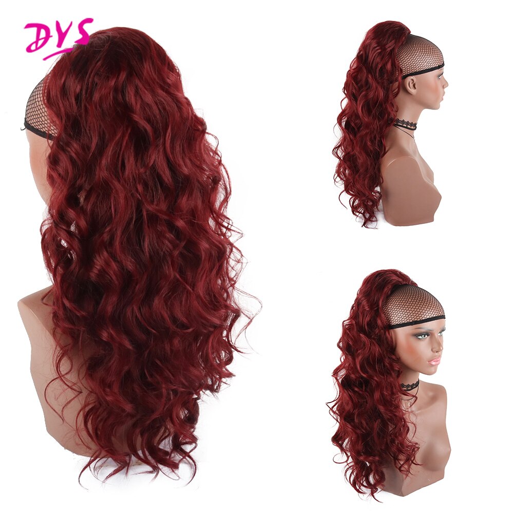 Long Wavy Drawstring Ponytail Clip in Ponytail Ext... – Vicedeal