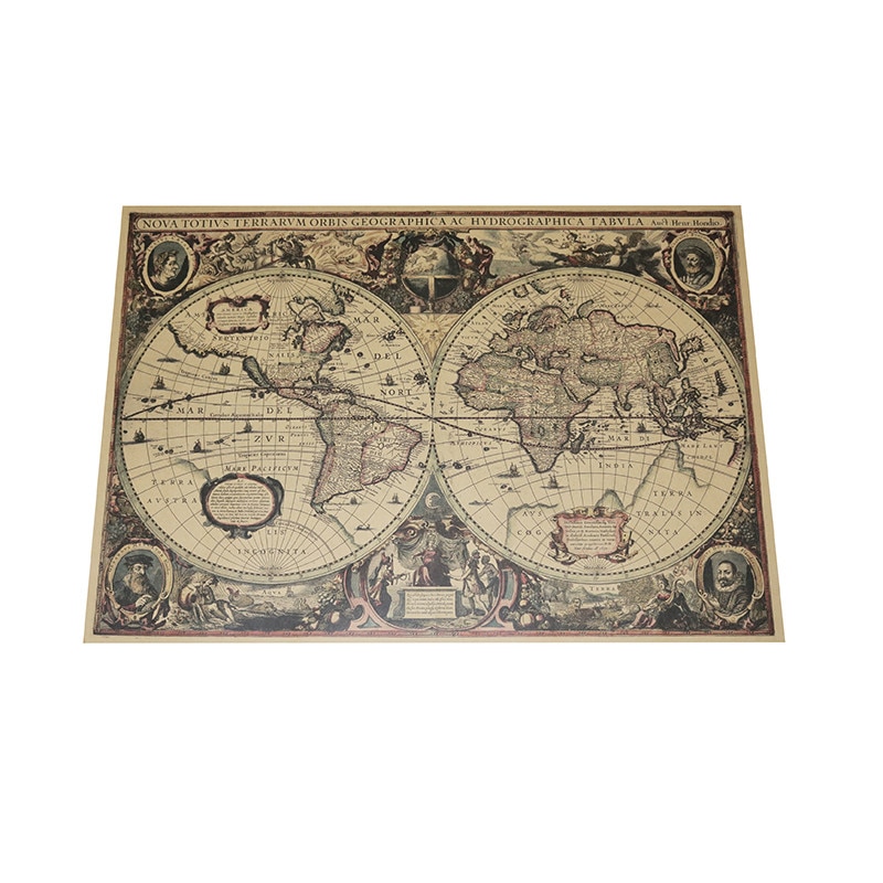 Kraft Map 20 pcs Mythology portrait poster 72.5*51... – Grandado