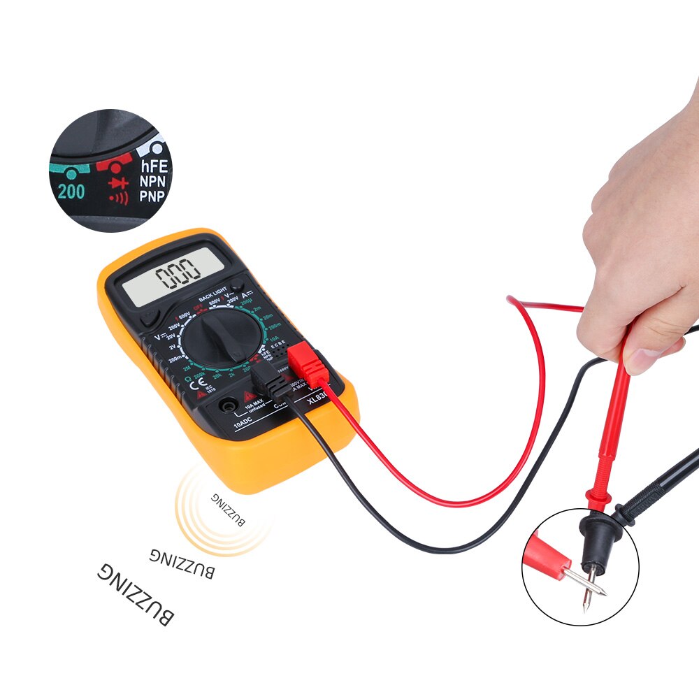 DEKO Digital LCD Multimeter Backlight Data Voltmet... – Grandado