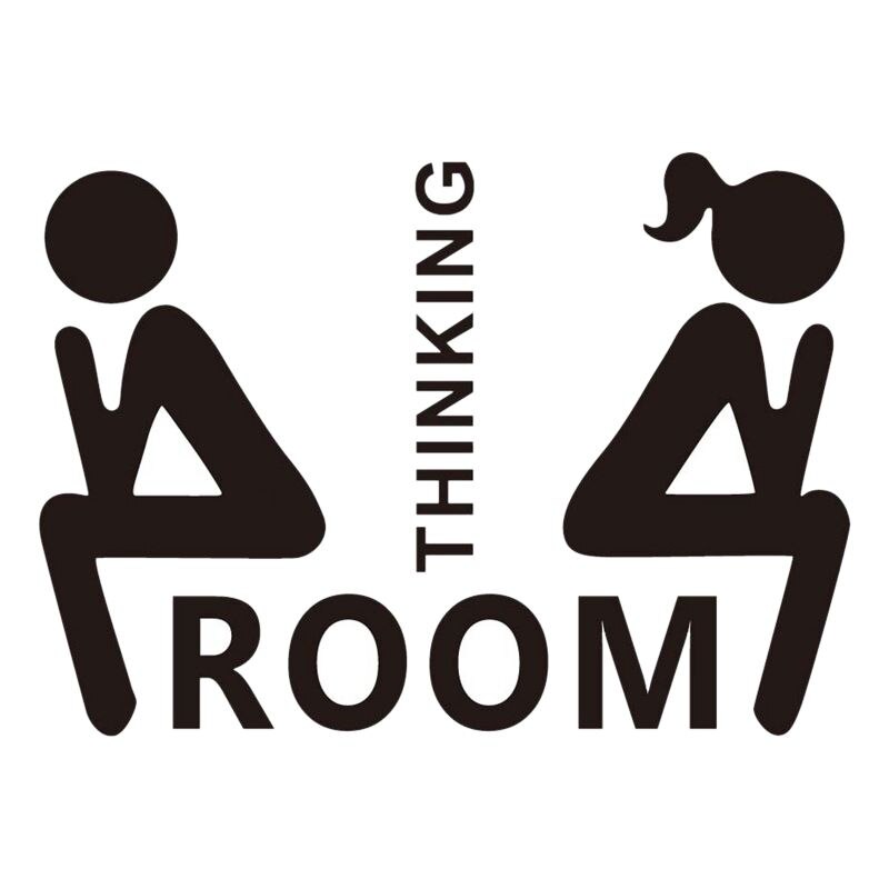 Home Thinking Room PVC Bathroom Toilet Stickers Wa... – Grandado
