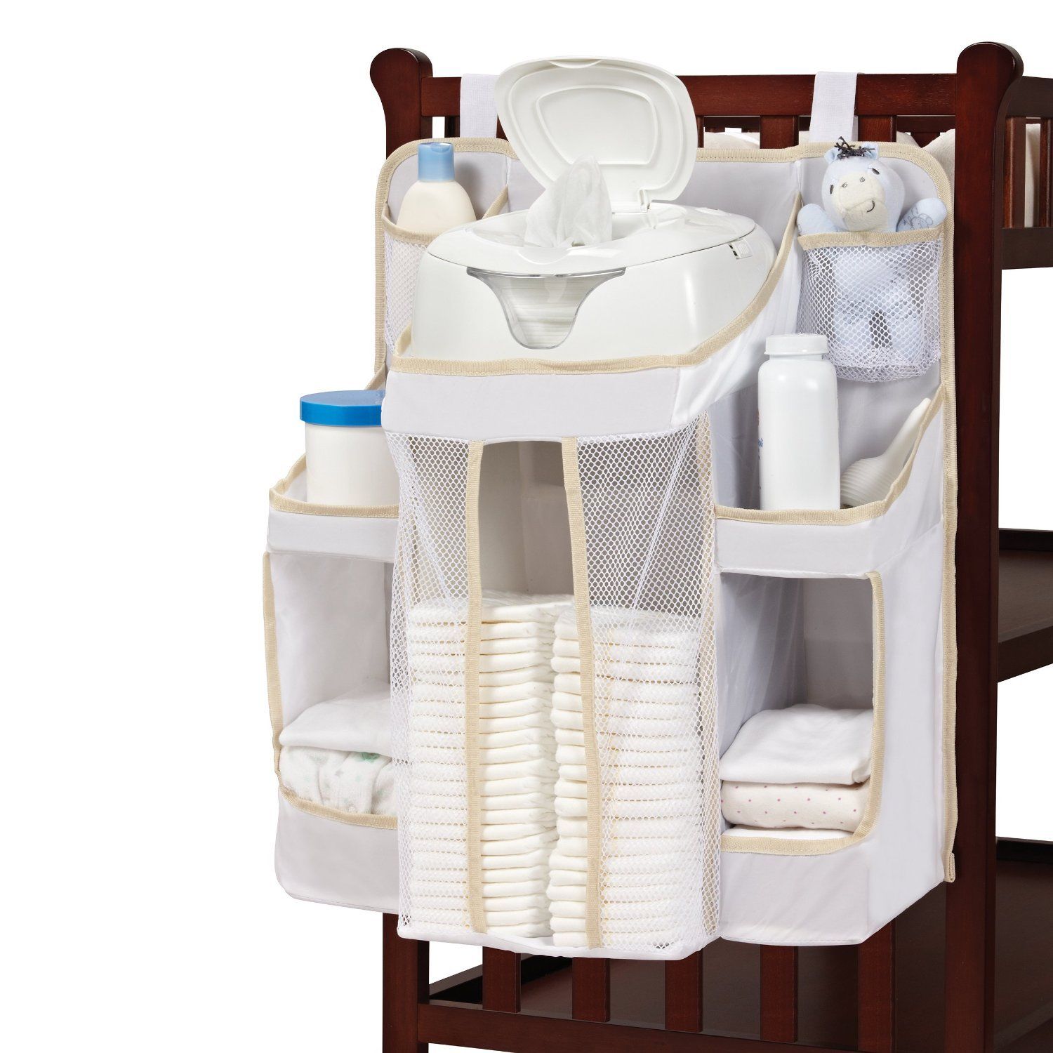 Baby Diaper Holder Organizer Caddy Wipes Storage S... – Grandado