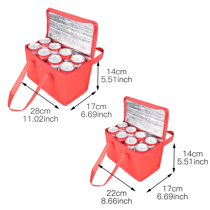 Large Portable Ice Bags Cooler Bag Folding Insulat... – Grandado