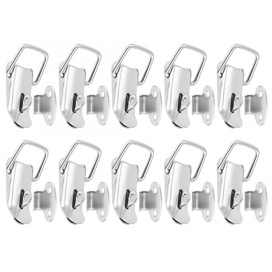 10Pcs Hasp Latch Lock Spring Buckle Iron Nickel Pl... – Grandado