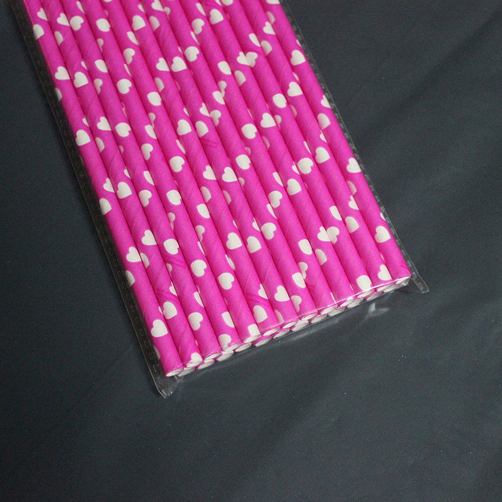 Eco Friendly 25Pcs Heart Fun Party Drinking Paper ... – Grandado