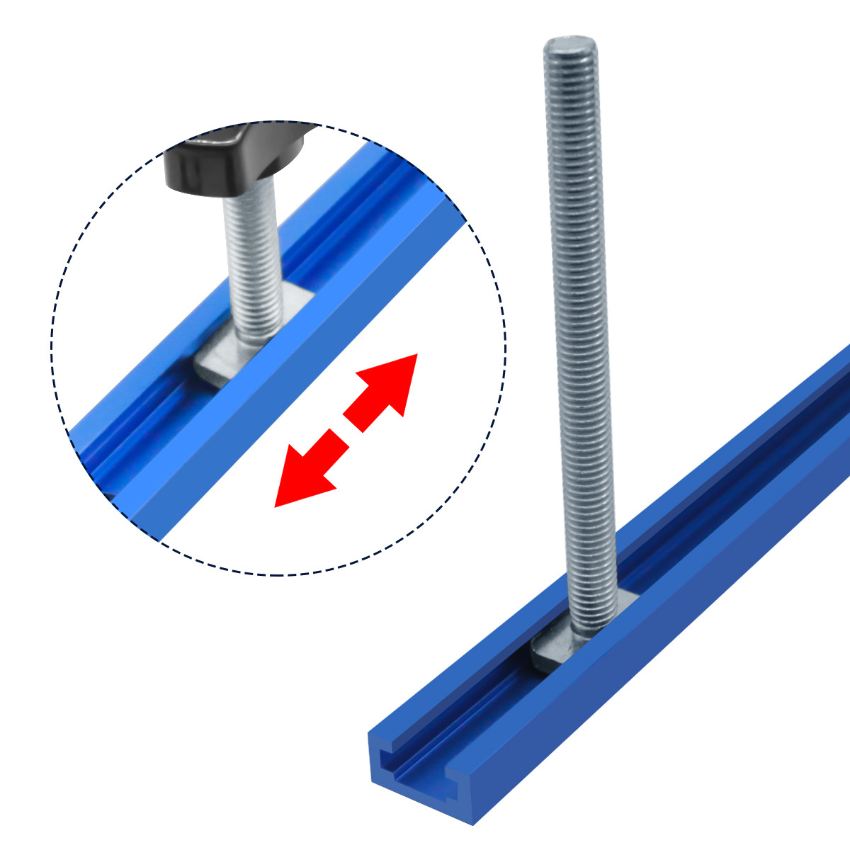 Universal T Track for Woodworking, Double-Cut Prof... – Grandado