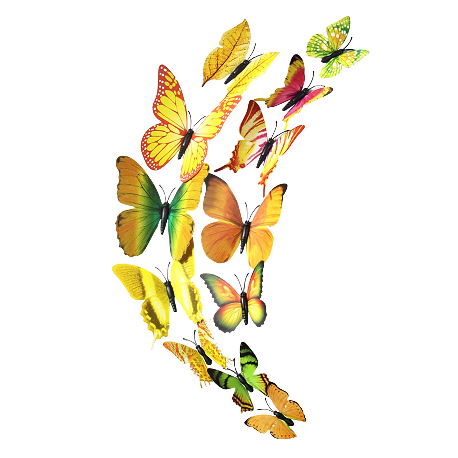40@ 12pcs 3d Simulation Butterfly Wall Sticker Mag... – Grandado