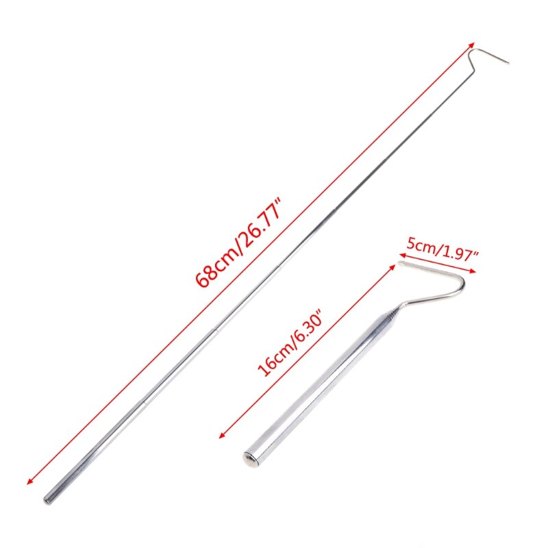 Durable Black/Silver Snake Hook Stainless Steel Bl... – Grandado