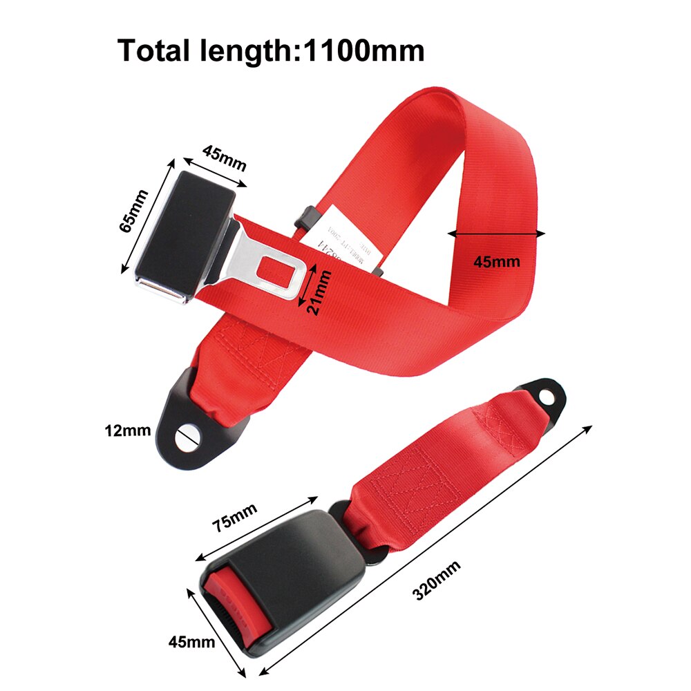 2 Points Safety Belt Car Accessories Interior Seat... – Grandado
