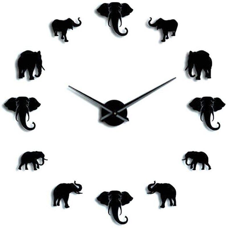 Unique Animal Shape Wall Clock DIY Acrylic Mirror ... – Grandado