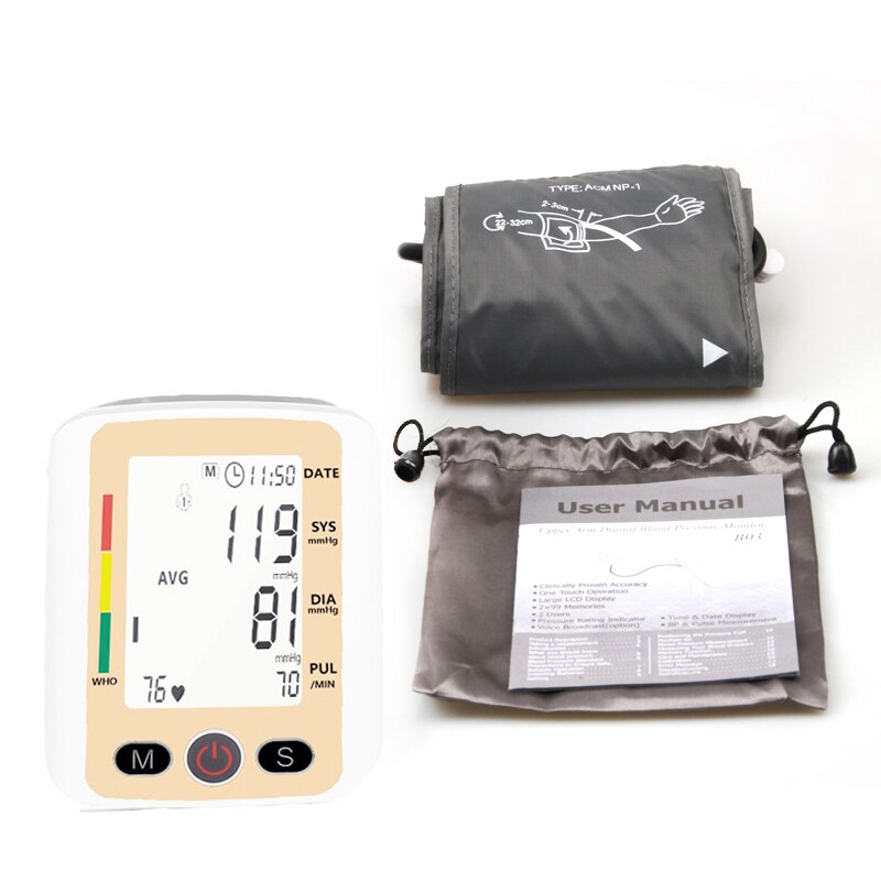 Portable Smart Wrist Blood Pressure with Voice Fun... – Grandado