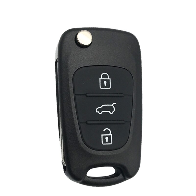 3- knapper folde-nøgleetui til kia rondo rio soul ... – Grandado