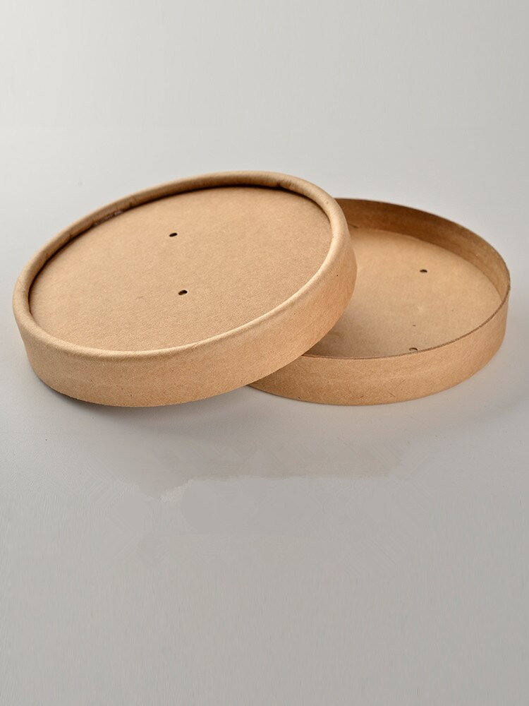 50pcs kraft paper round soup bowl soup bucket disp... – Grandado