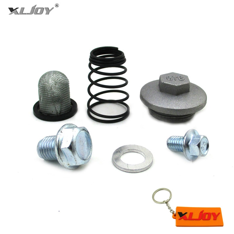 XLJOY Oil Strainer Cap Drain Plug Bolt Screen Seal... – Grandado