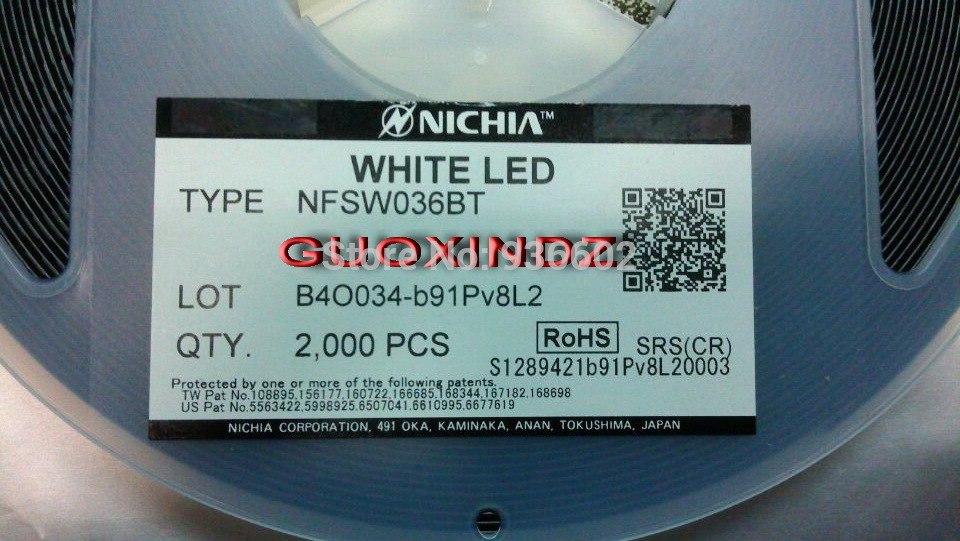 NICHIA High Power LED 3535 1.33W Cool white NFSW03... – Vicedeal