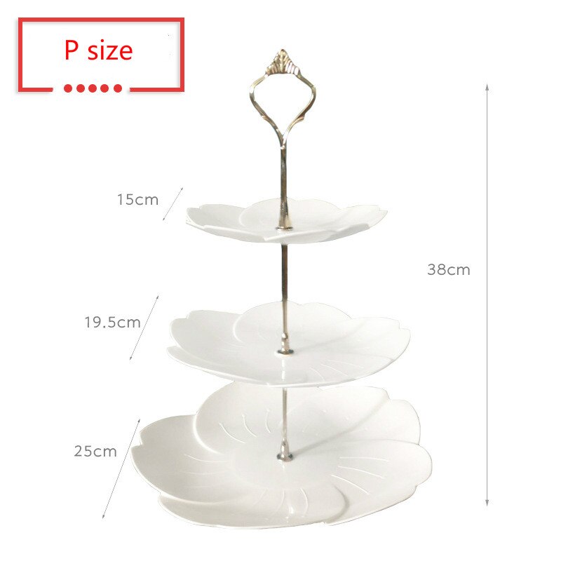 European three-story two-story fruit plate dry tra... – Vicedeal