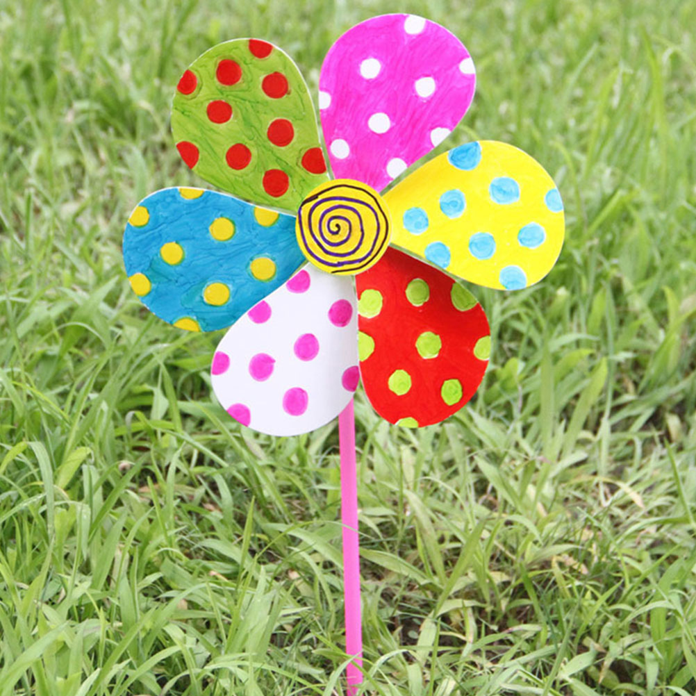 10pcs Paper Windmill Graffiti Toys Kids DIY Painti... – Grandado