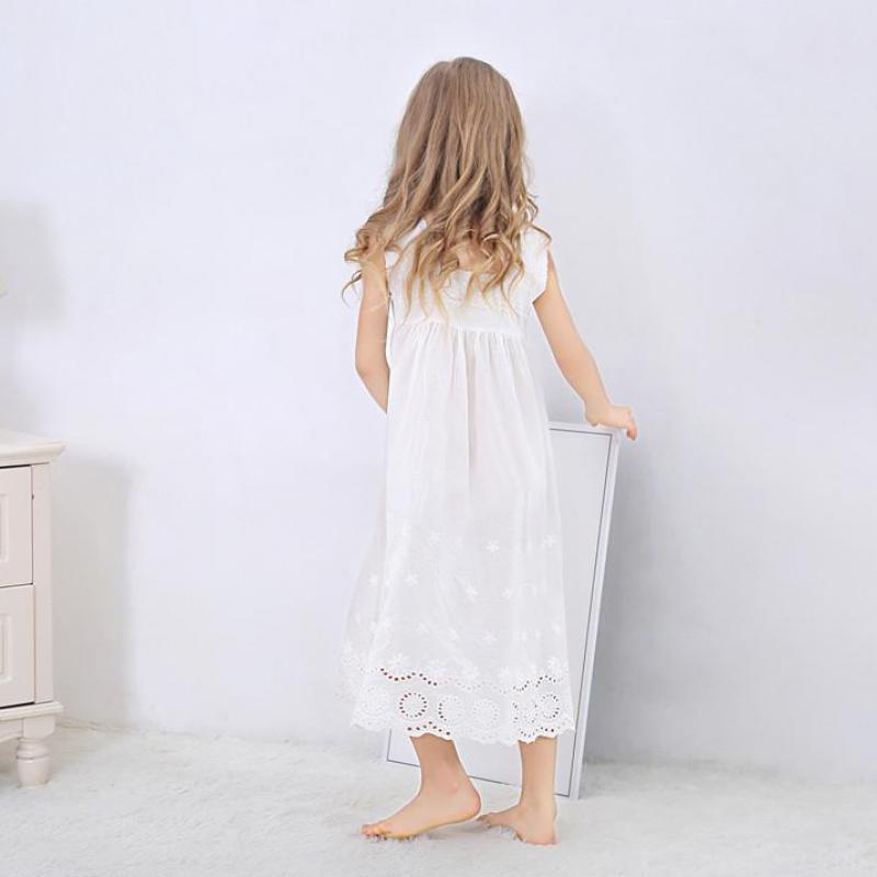 Toddle Girl White Nightdress Princess Dress Childr... – Grandado