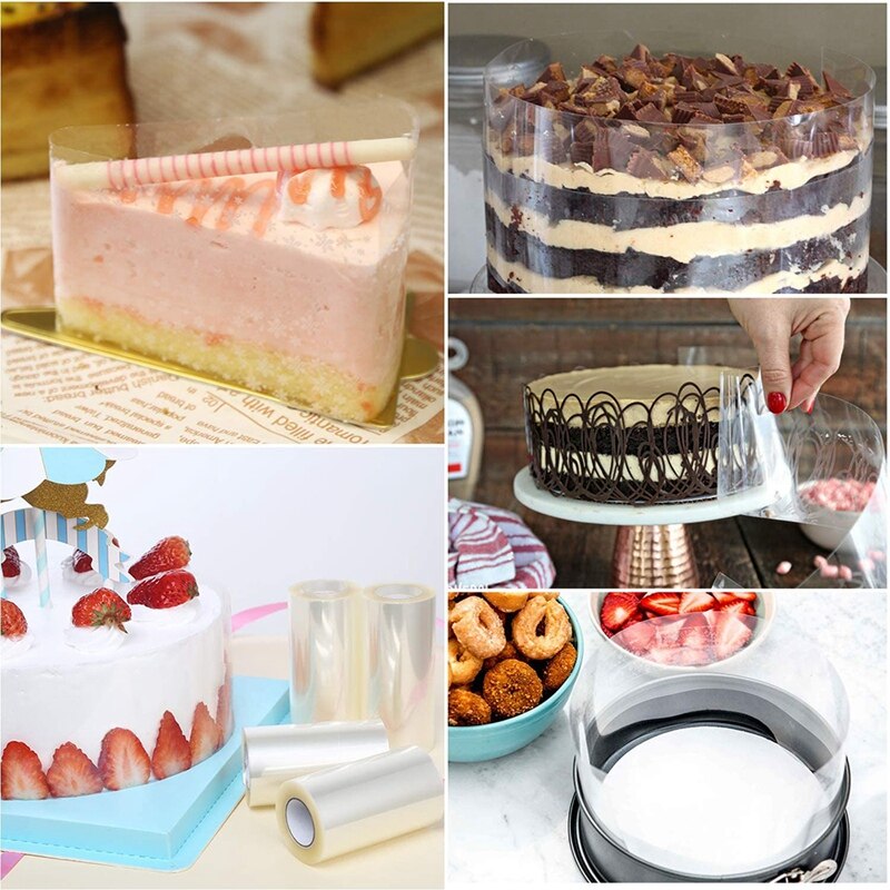 4 Pcs Cake Collar,Diy Mousse Cake Collar Sheets, S... – Vicedeal