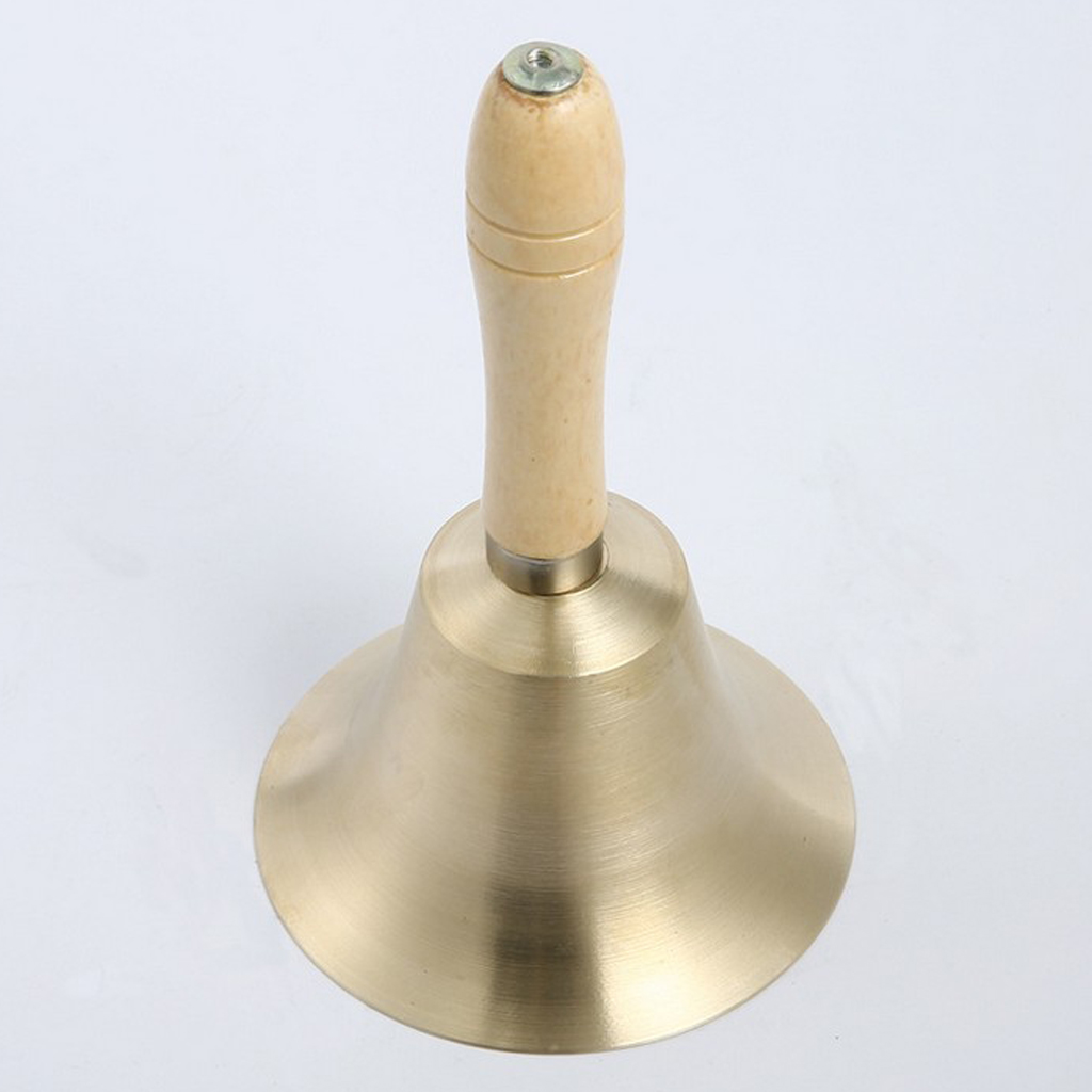Vintage Copper Handbell Hand Shaking Jingle Bell W... – Grandado
