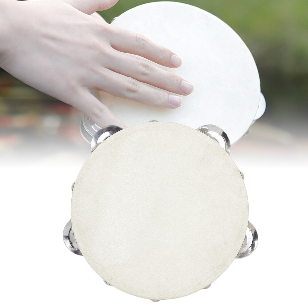 6.5inch Wooden Double-Row Jingles Tambourine Drum ... – Vicedeal