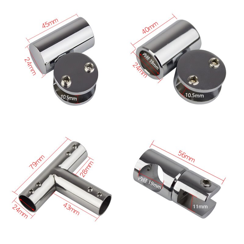 Shower rod telescopic rod base/Flange,flat,Stainle... – Grandado