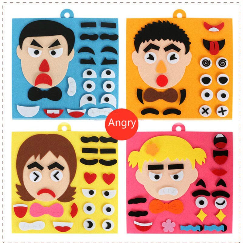 Children Learning Funny Set Kid DIY Emotion Change... – Vicedeal