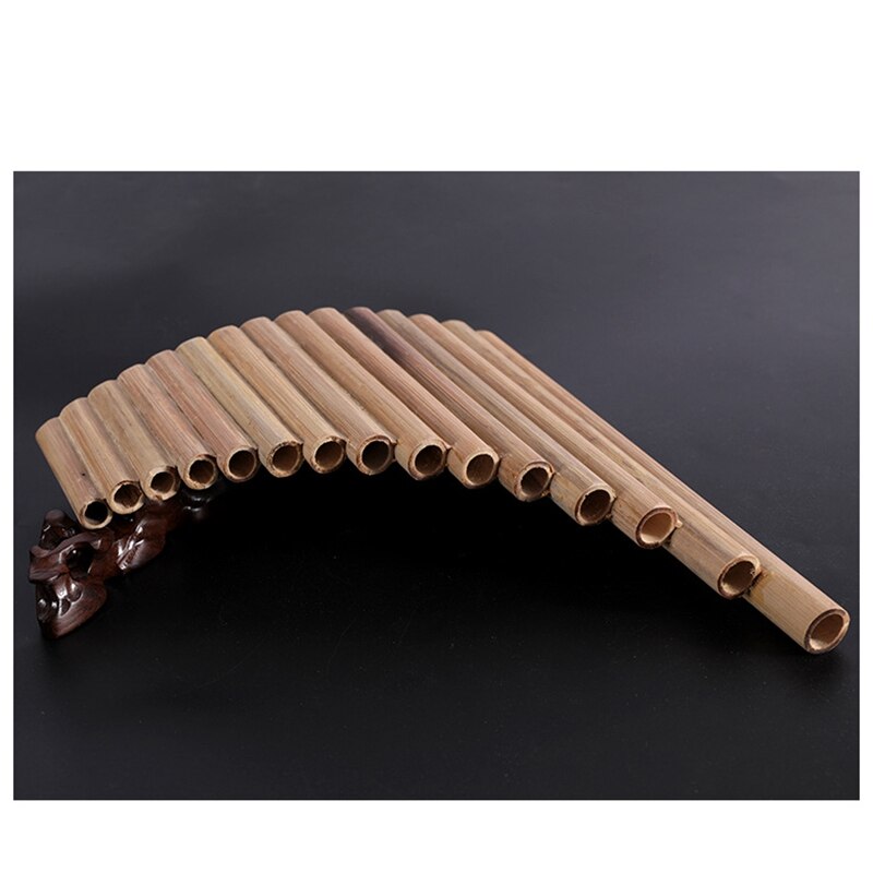Pan Flute 15 Pipes Natural Bamboo Wind Instrument ... – Vicedeal