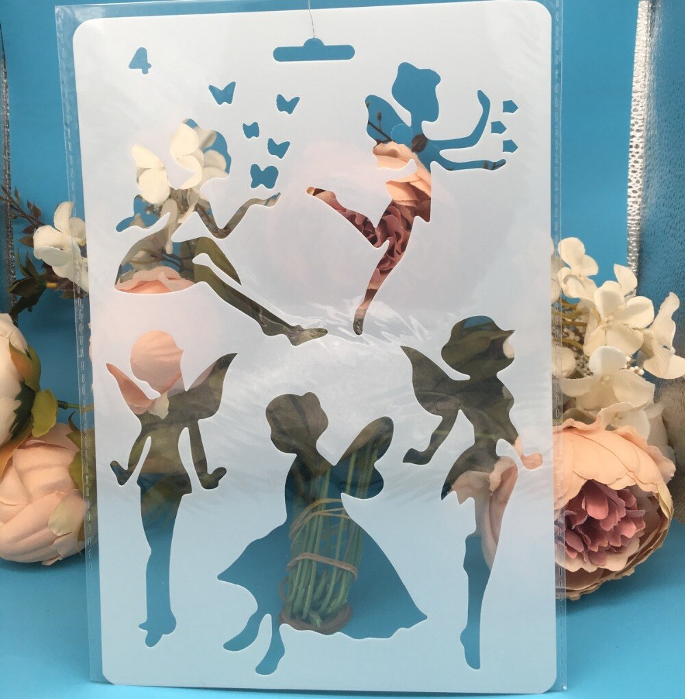 27cm Edge Frame Flowers DIY Craft Layering Stencil... – Grandado