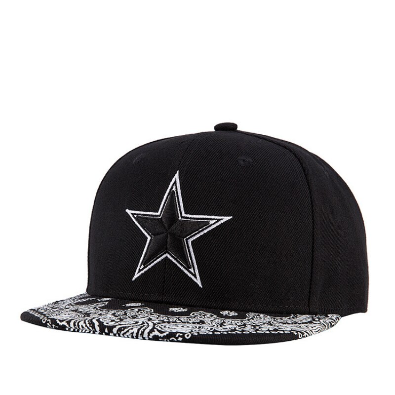 Pentagonal Star Baseball Cap for Men Women Hip Hop... – Vicedeal