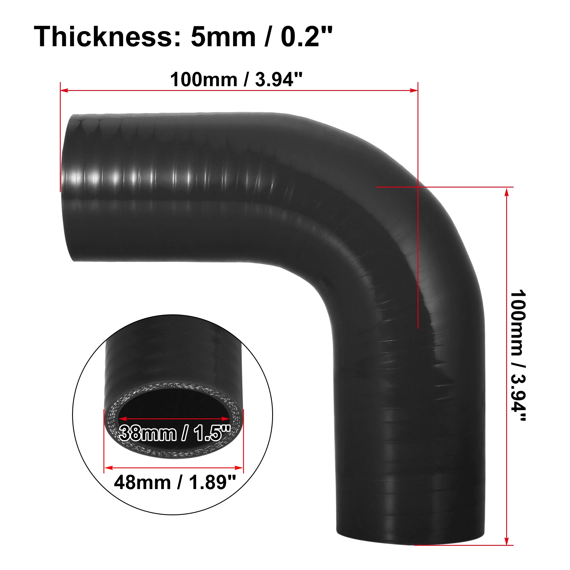 Uxcell 90 Graden Elleboog Slang Silicone Tubing Sl... – Vicedeal