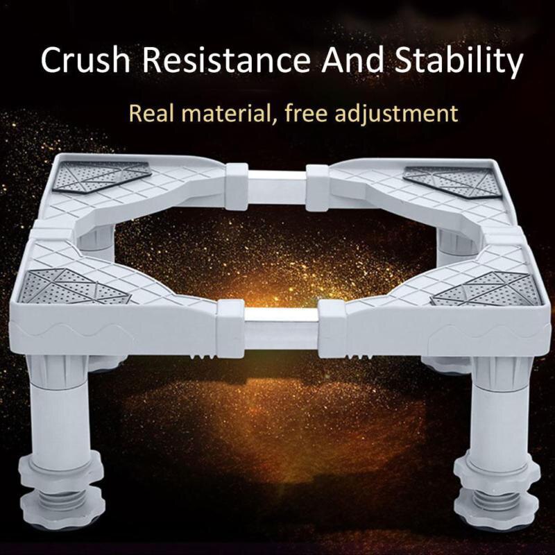 4-Foots Adjustable Washing Machine Fridge Base Lau... – Vicedeal