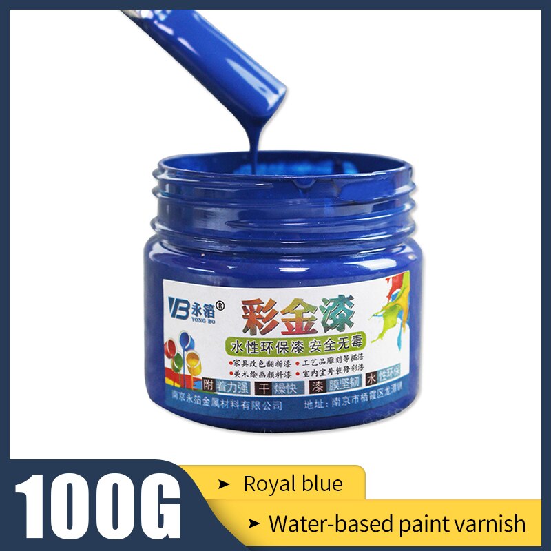 100G Donkerblauw Waterbasis Verf Vernis, Meubels, ... – Vicedeal