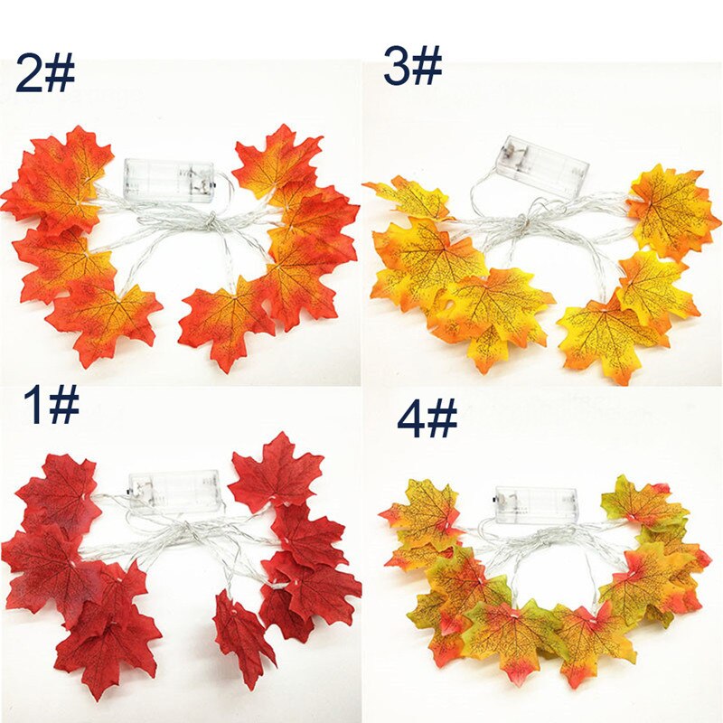 1.5M 10LED Lighted Fall Autumn Pumpkin Maple Leave... – Grandado