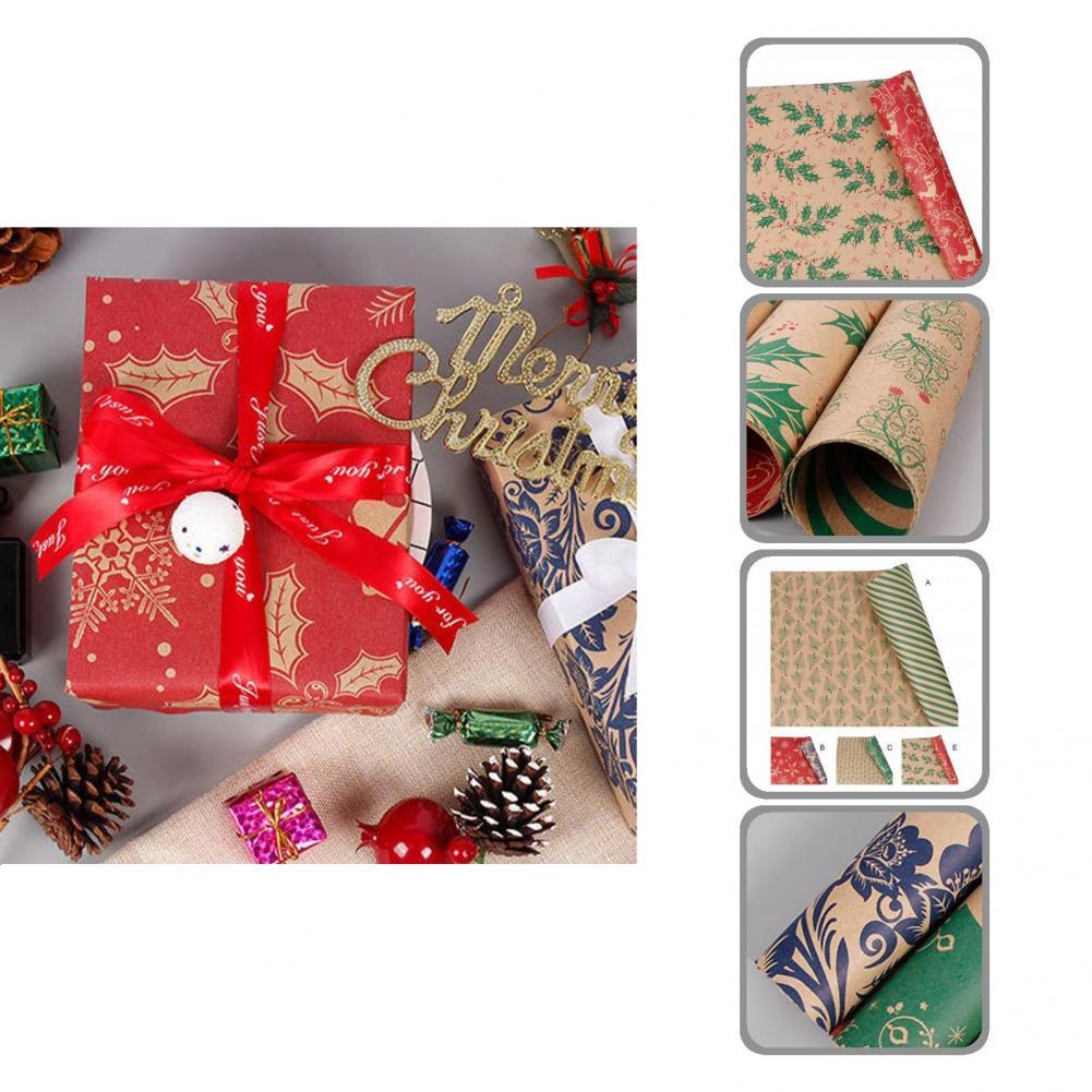 10Pcs Christmas Wrapping Craft Paper Roll DIY Pape... – Vicedeal