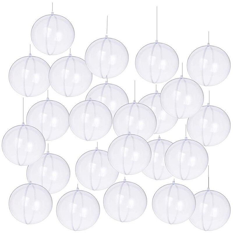Transparent Decoration Balls, 24 Transparent Chris... – Vicedeal