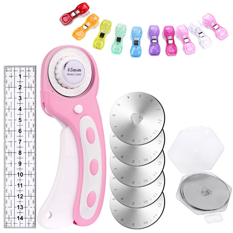 Nonvor 17Pcs 45mm Rotary Cutter Kit with 5 Replace... – Grandado