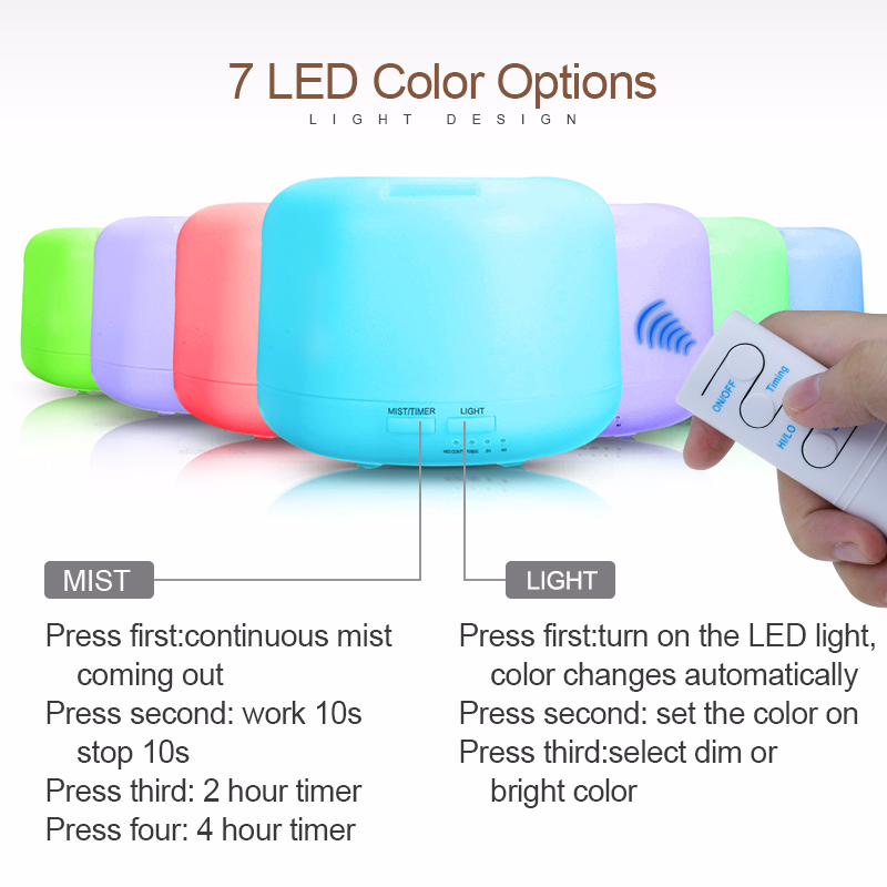 300ml Air Humidifier with APP Remote Control Elect... – Vicedeal