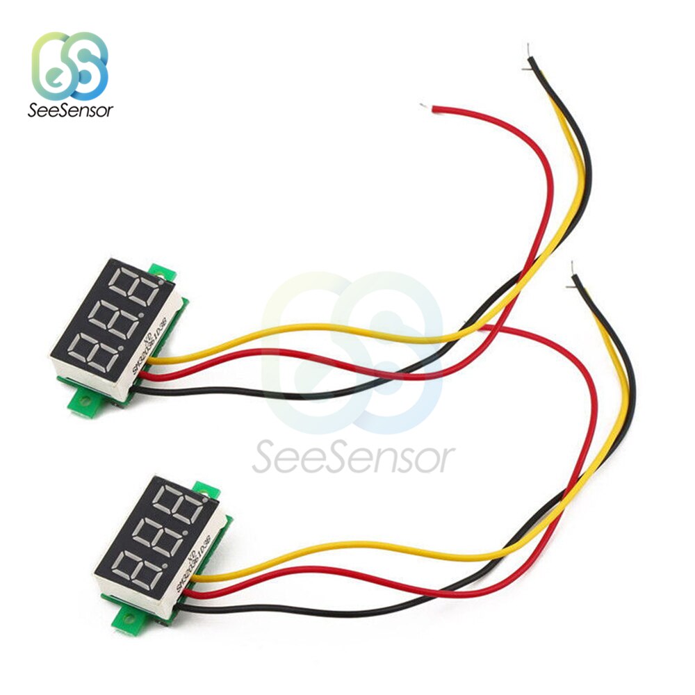 0 28 Inch Dc 0 100v 12v Mini Led Digitale Voltmete Grandado