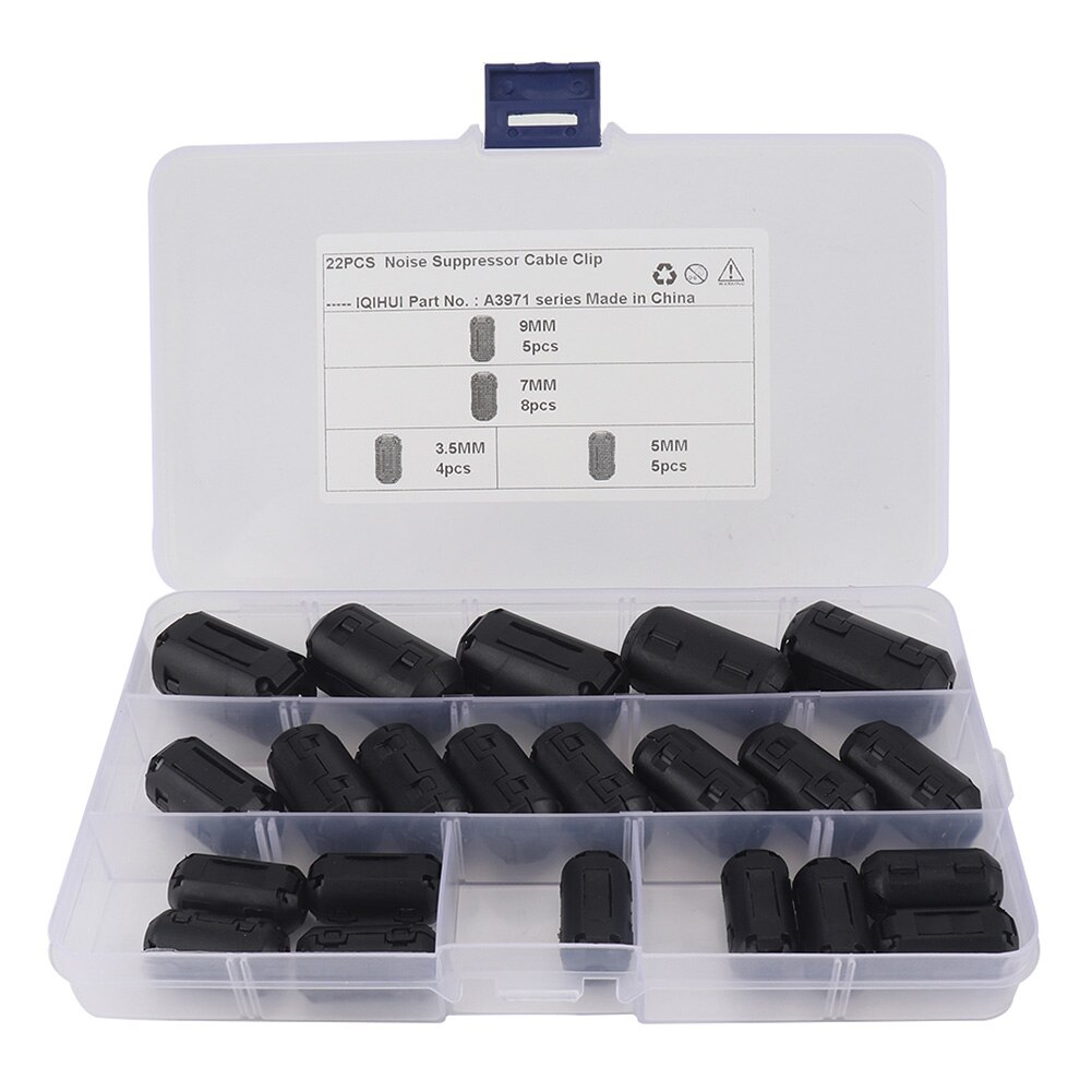22/50pcs Black Clip On Clamp Ferrite Core Ring Kit... – Grandado