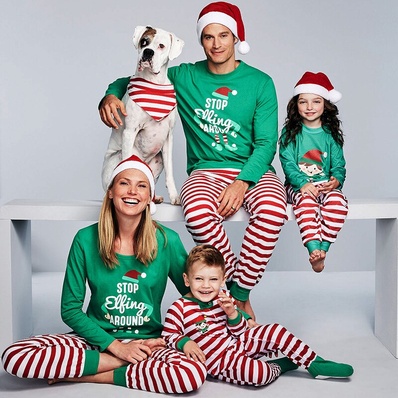 Herfst kerst pyjama's familie sets kerstkleding co... – Vicedeal
