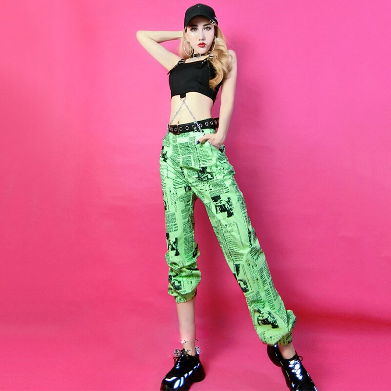 Street Dance Costumes Women Hip Hop Clothing Chain... – Grandado