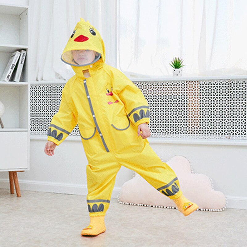 3D Cartoon Children Raincoat Kids Rain Suit Baby H... – Vicedeal