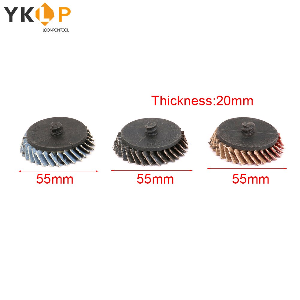 5Pcs 2" 60# Abrasive Flap Disc Wheel Type R Roloc ... – Grandado