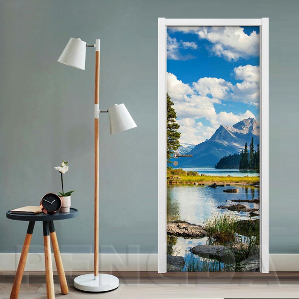 3D Self Adhesive Wall Art Decal On Door Sticker Mo... – Grandado