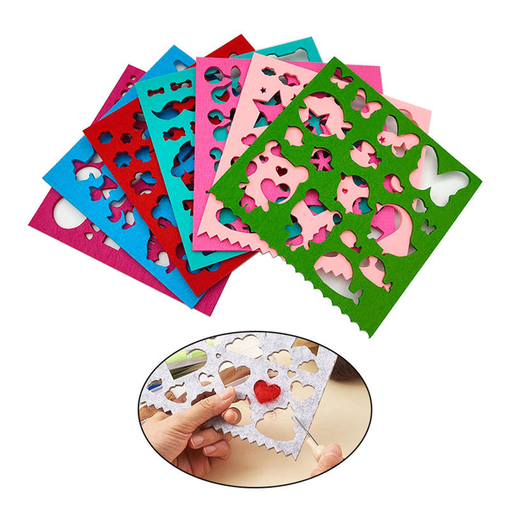4Pcs/7Pcs Wool Felt Tool Set DIY Craft Stencil App... – Grandado