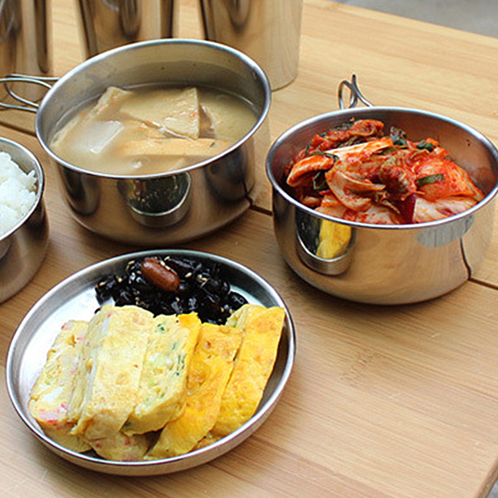 Camping mini cooker mess kit, picnic cooker set, 8... – Grandado