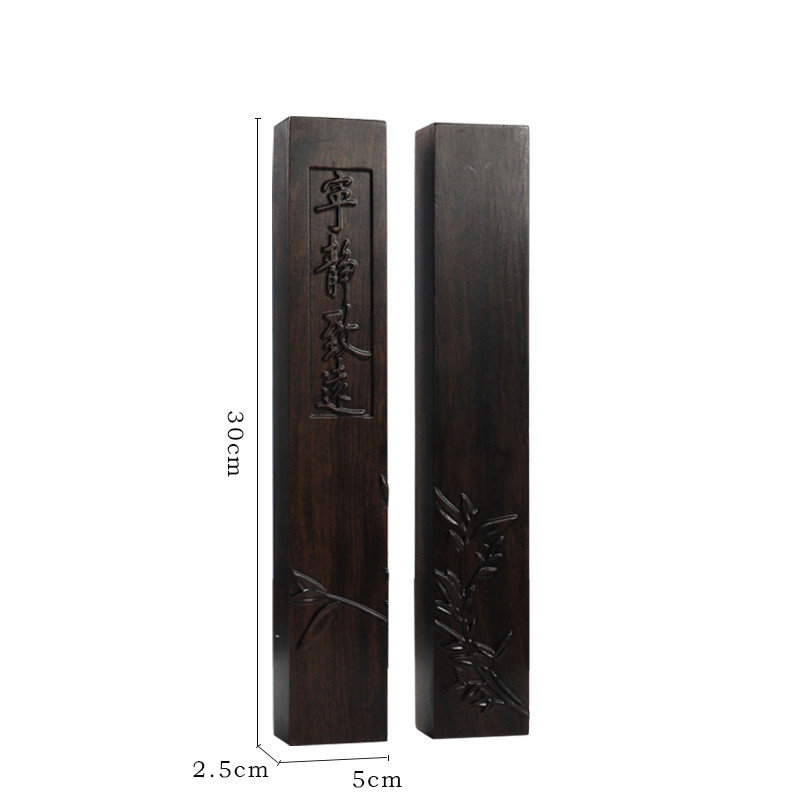 Sandalwood Paperweight Large Chinese Painting Call... – Grandado