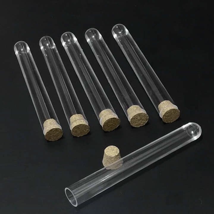 100pcs/lot 12x100mm Plastic round bottom test tube... – Vicedeal