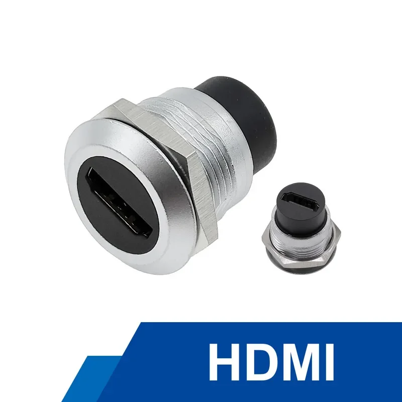 1Pcs Metal round socket D-type RJ45 through networ... – Grandado